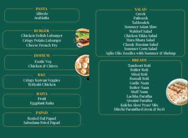 Menu of The Barbeque Times, Sector 50, Gurgaon