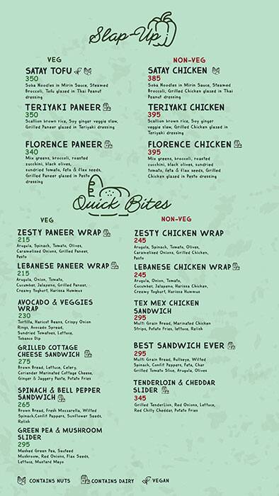 Menu at Seeds Lifestyle - Café & Restaurant, Chennai
