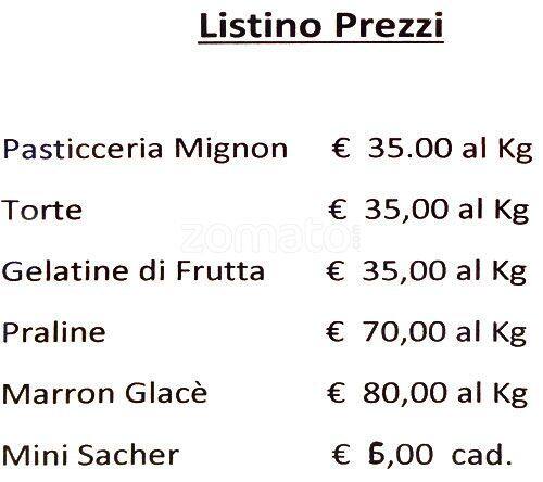 Pasticceria Giorgia a Milano: Foto del Menu con Prezzi - Zomato Italy
