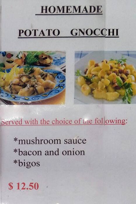 Menu at Polish Rye Crust Bakery, Dandenong