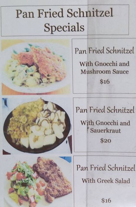 Menu at Polish Rye Crust Bakery, Dandenong