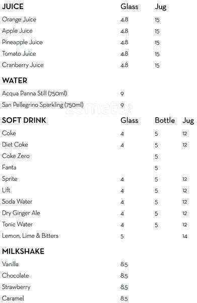 Menu at Atrium Buffet restaurant, Burswood, Crown Metropol