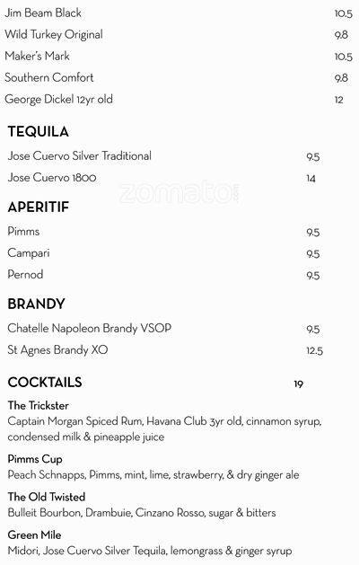 Menu at Atrium Buffet restaurant, Burswood, Crown Metropol