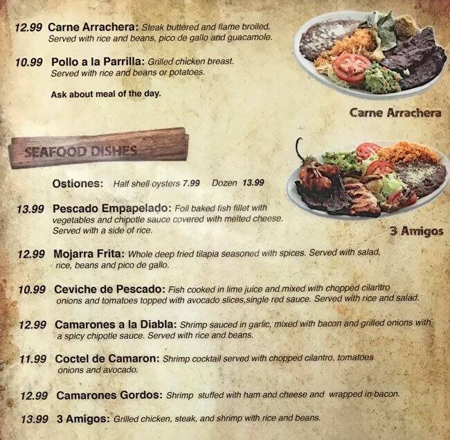 Menu at Birrieria Diaz restaurant, Bethany