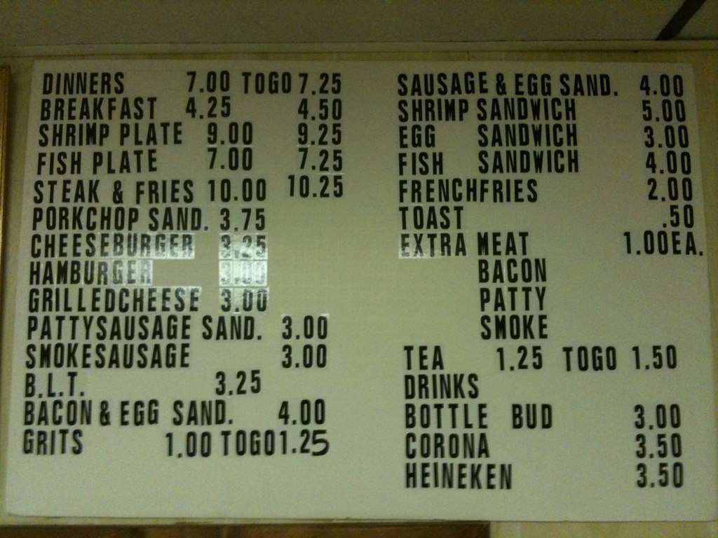 Inez's Lounge Menu, Menu for Inez's Lounge, Biloxi, Gulfport ...