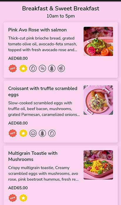 Menu at Milky Jar by Saya restaurant, Dubai