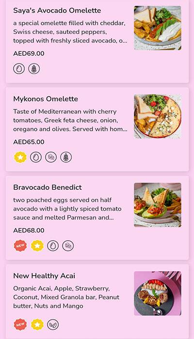 Menu at Milky Jar by Saya restaurant, Dubai