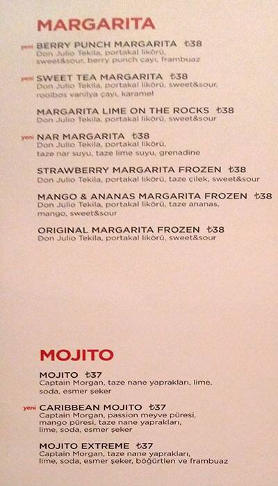 Menu at Big Chefs, Istanbul, Barbaros Mahallesi Ihlamur Caddesi My ...