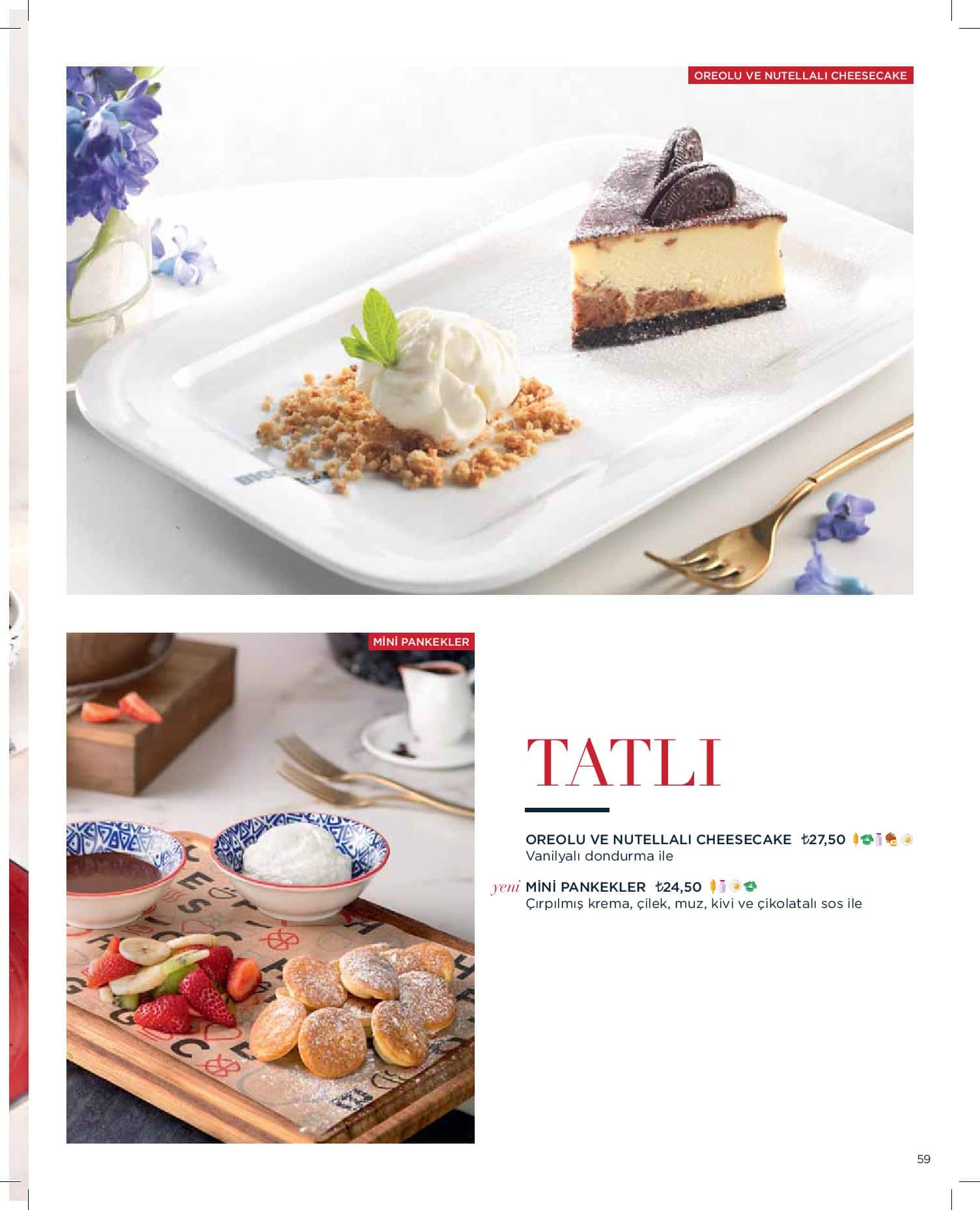 Menu at Big Chefs Restaurant, Antalya