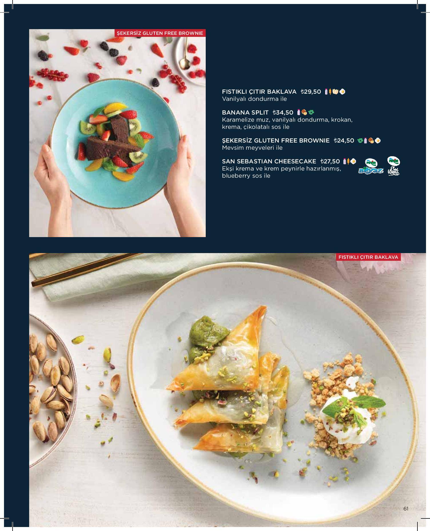 Menu at Big Chefs Restaurant, Antalya