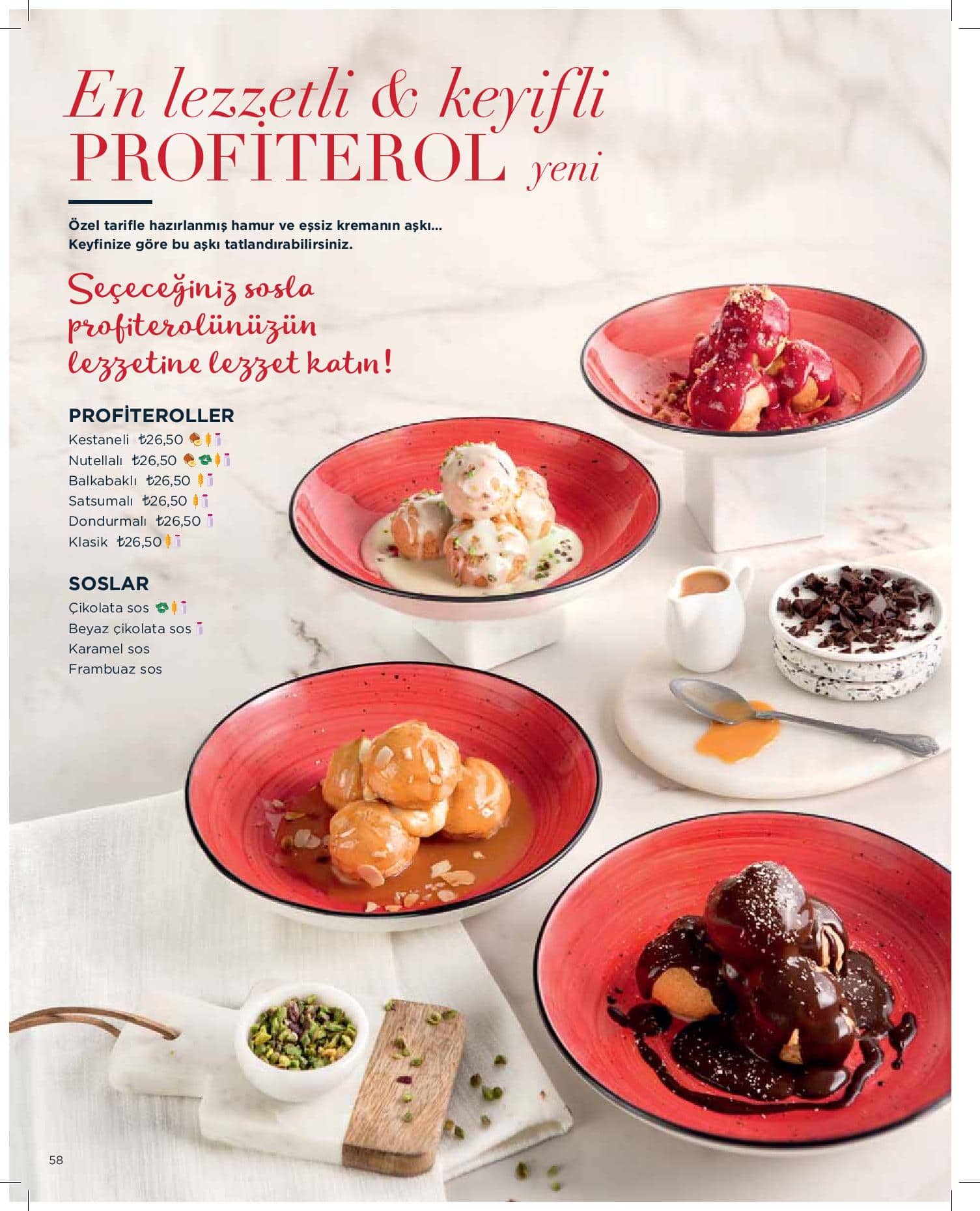 Menu at Big Chefs Restaurant, Antalya