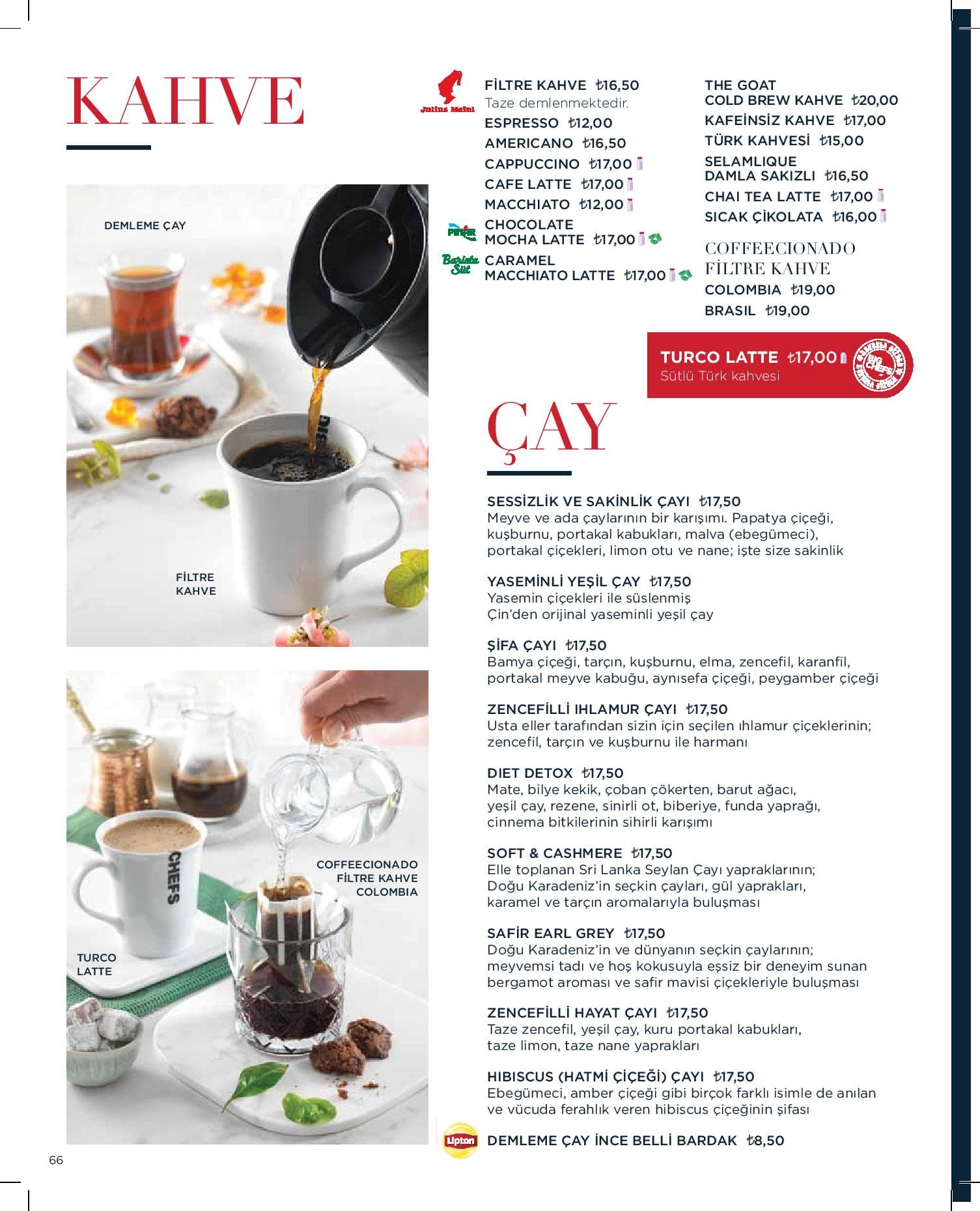 Menu at Big Chefs Restaurant, Antalya