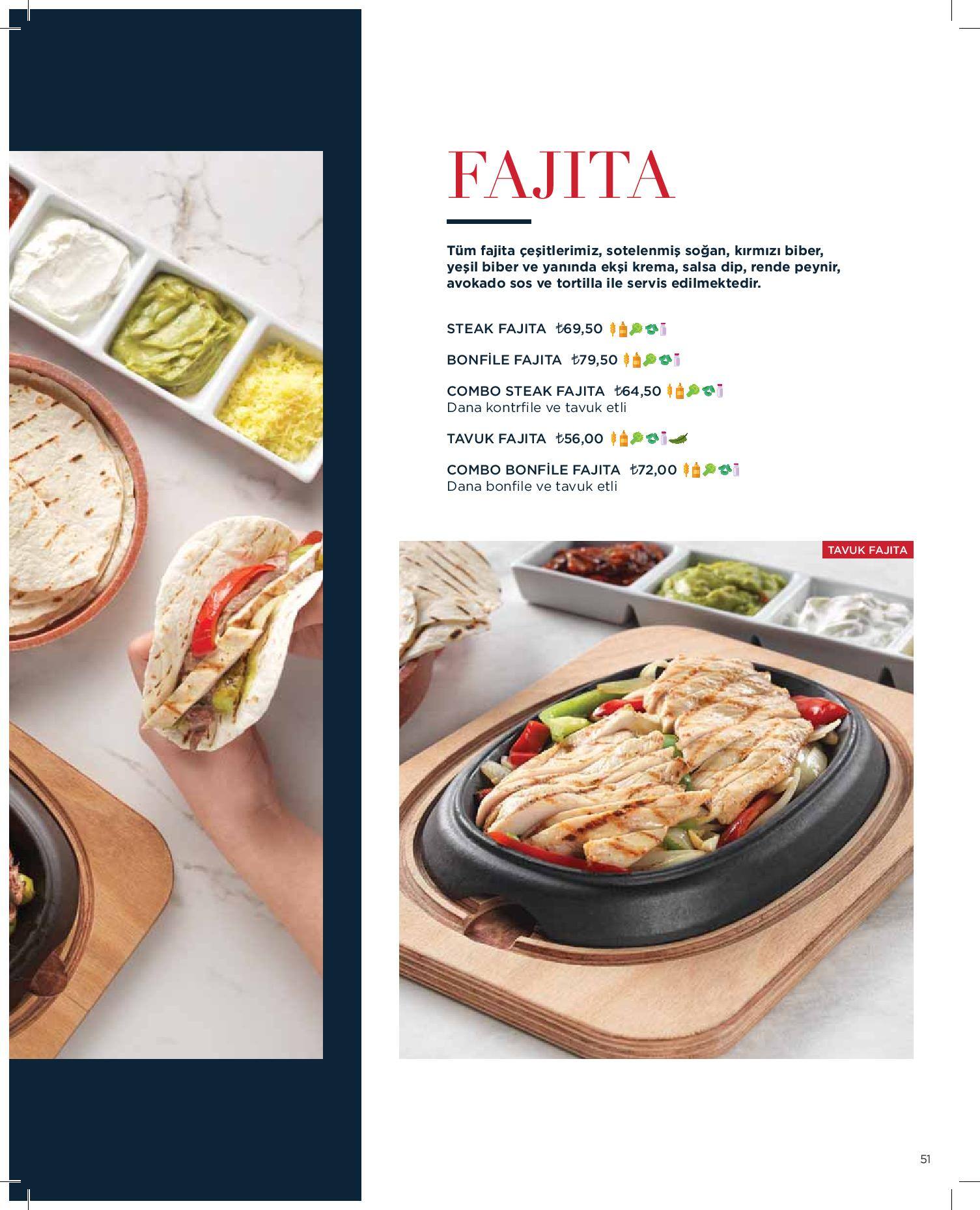 Menu at Big Chefs Restaurant, Antalya