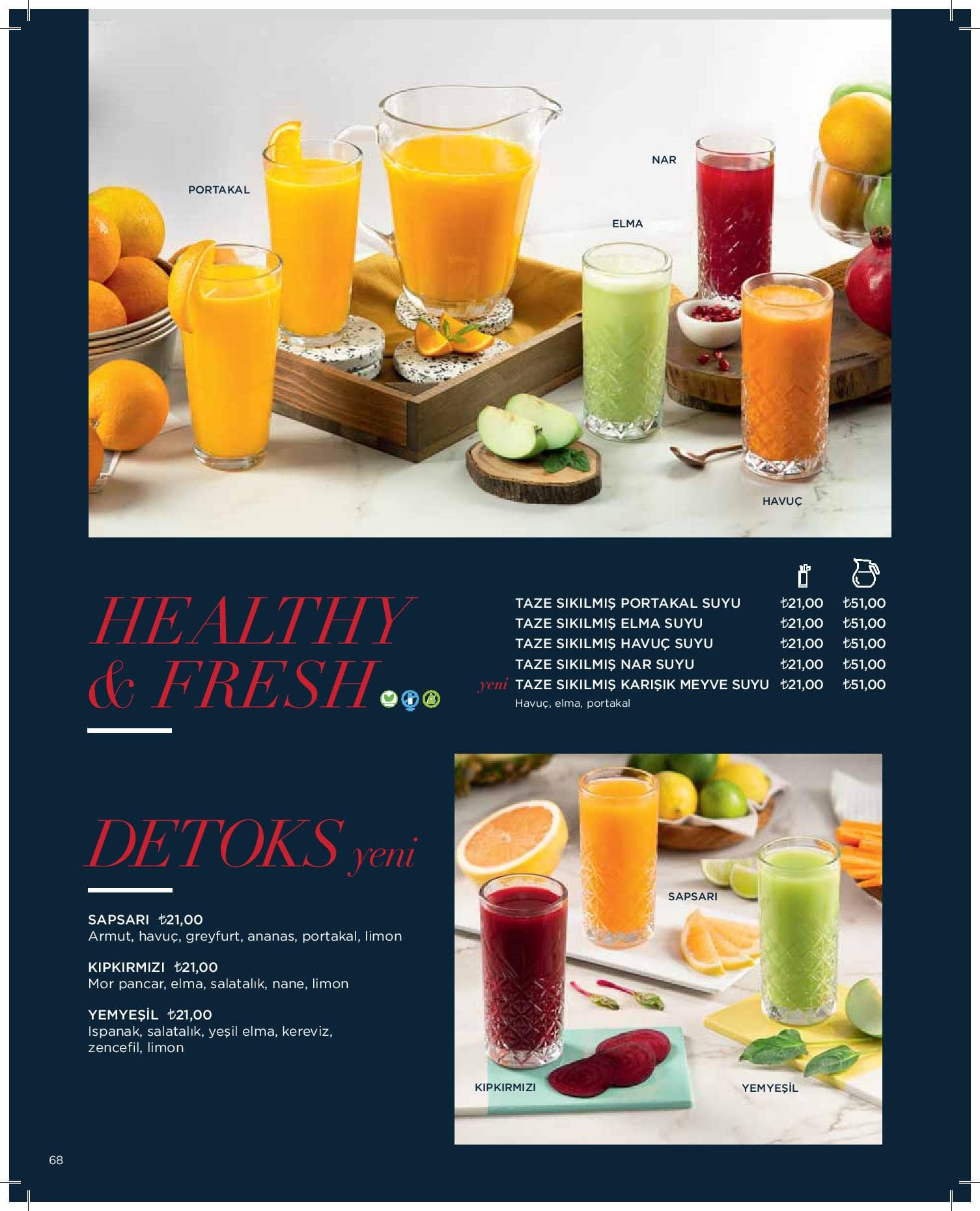 Menu at Big Chefs Restaurant, Antalya