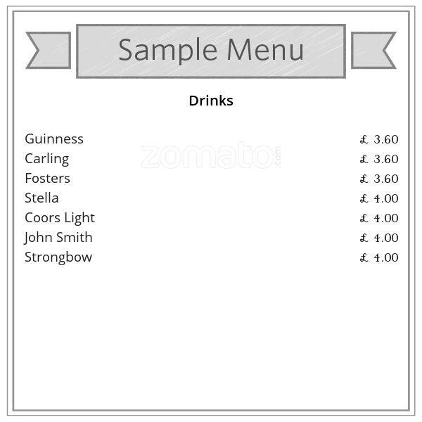 Menu at Wishing Well Chingford pub & bar, London, 11 Hall Ln