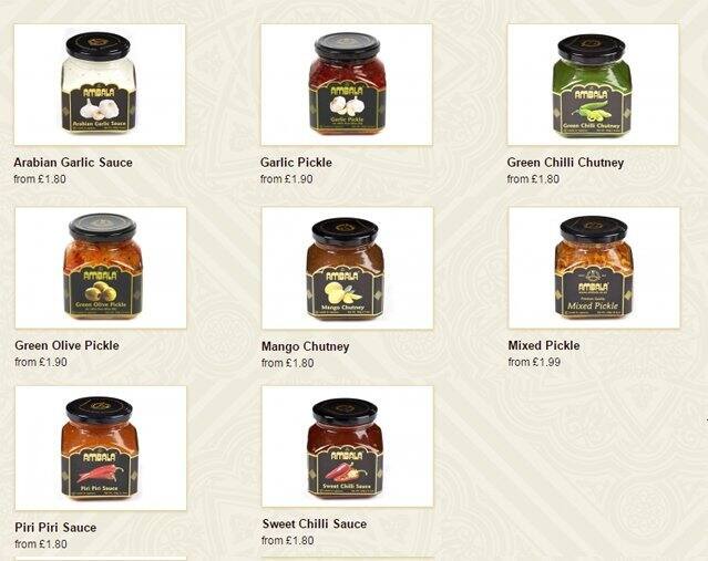 Menu at Ambala Sweets, Birmingham, 324 Soho Road