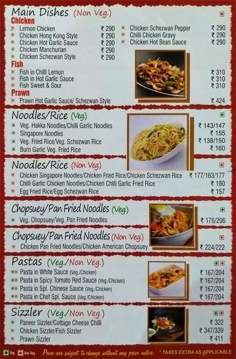 Menu at China Gate, Ghaziabad, 2nd Floor