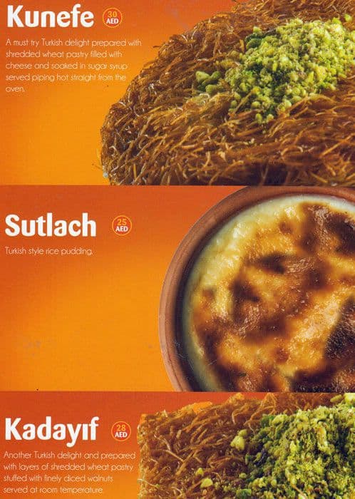 Menu at Turkish Doner House restaurant, Dubai, 34FV+GHC