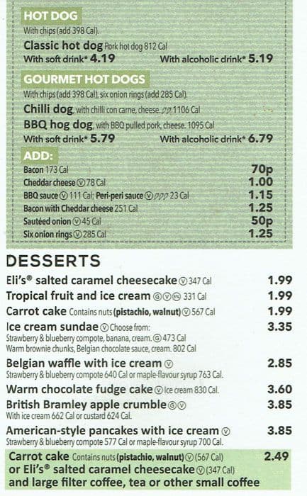 Menu at The William Morris pub & bar, London, 2-4 King St