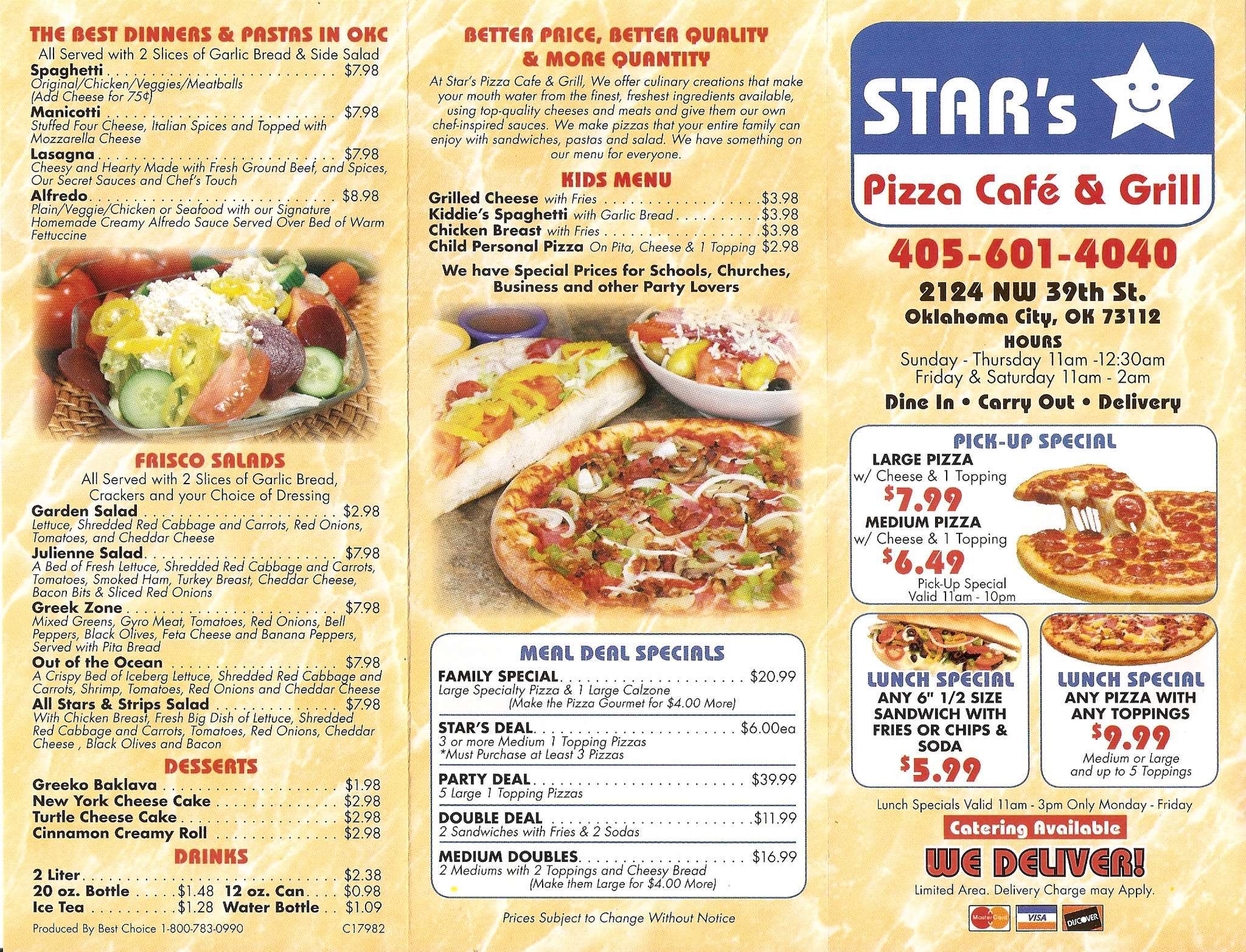 Stars Pizza Cafe & Grill, Inner City Northside, Oklahoma City ...