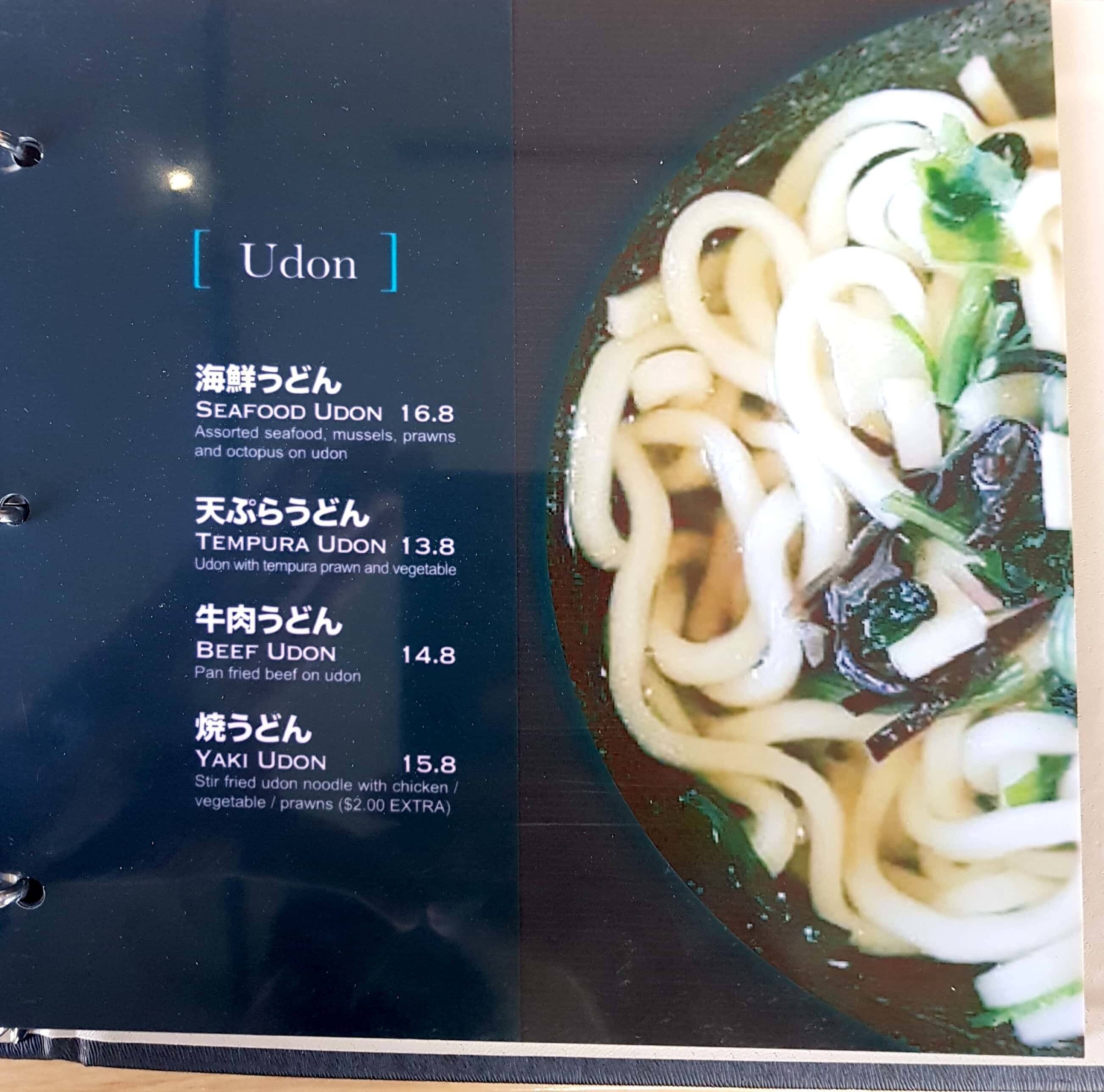 Menu at Taisho Wagyu Beef BBQ, Zetland