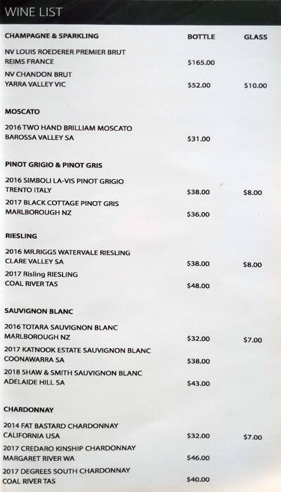 Menu at Golden Lily restaurant, Box Hill