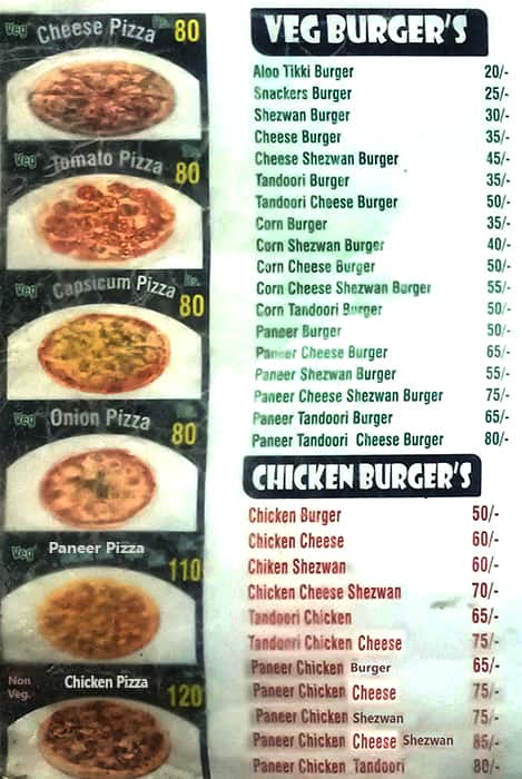 Menu of Buddies Burgers, Ghatkopar West, Mumbai
