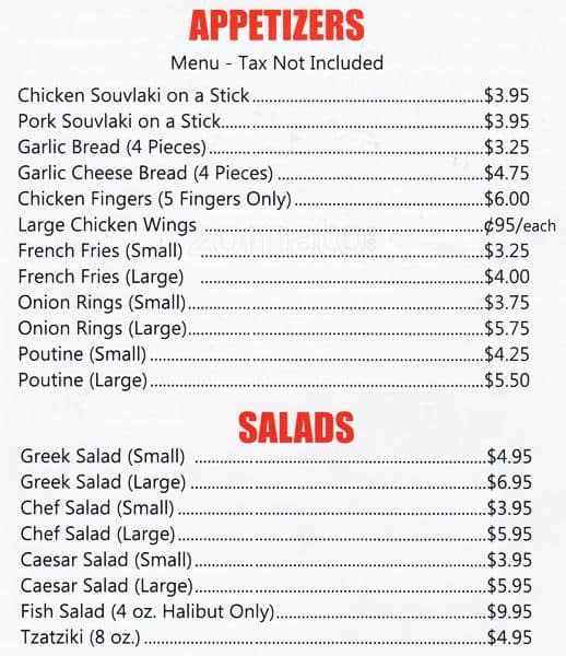 CJ Burgers & Pizza Menu, Menu for CJ Burgers & Pizza, North York ...