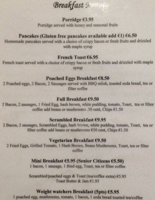 Menu at Truly Scrumptious cafe, Dublin, Unit 5 Rosemount Shopping Centre