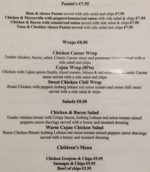 Menu at Truly Scrumptious cafe, Dublin, Unit 5 Rosemount Shopping Centre