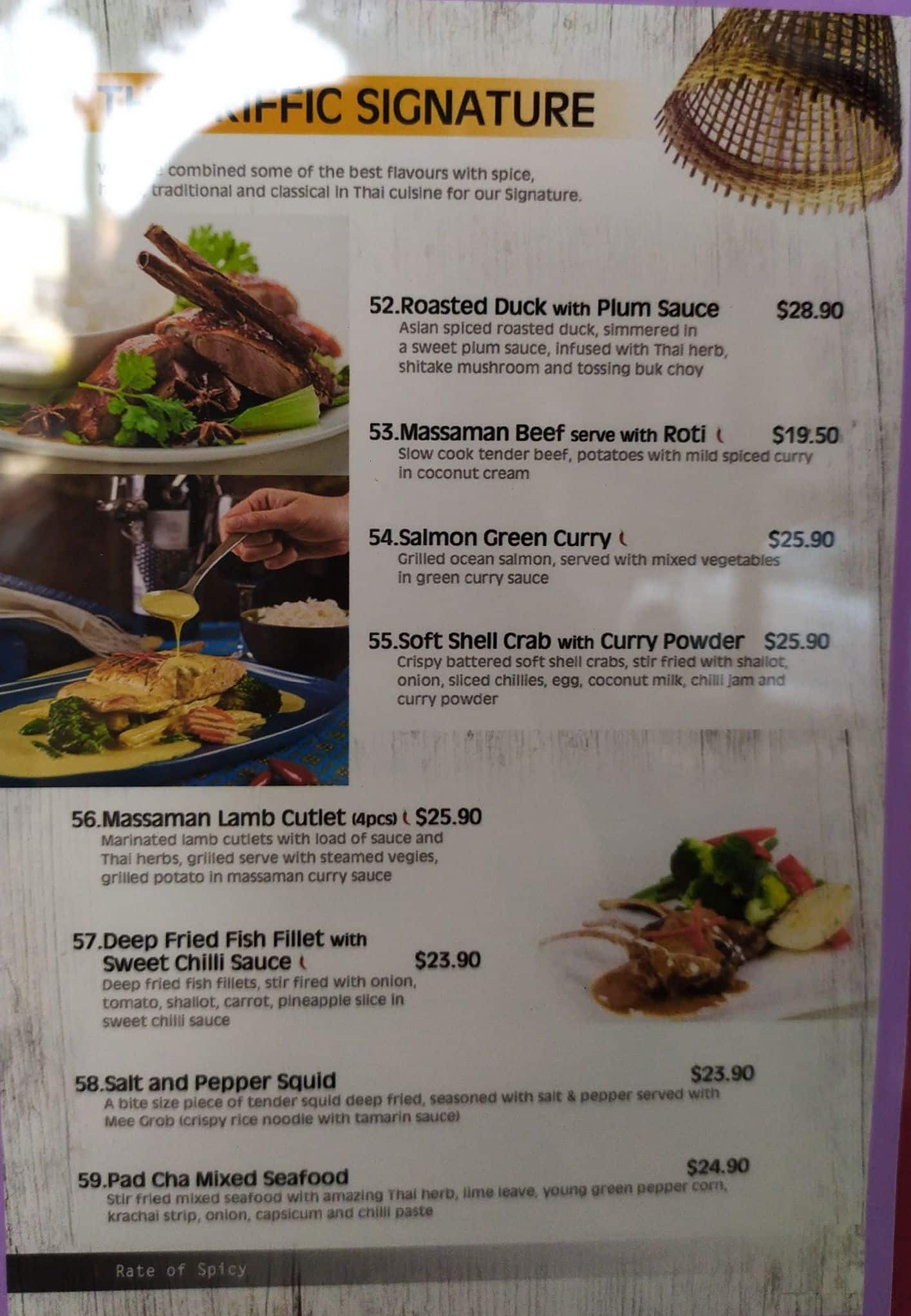 Menu at Thai Riffic Randwick restaurant, Randwick