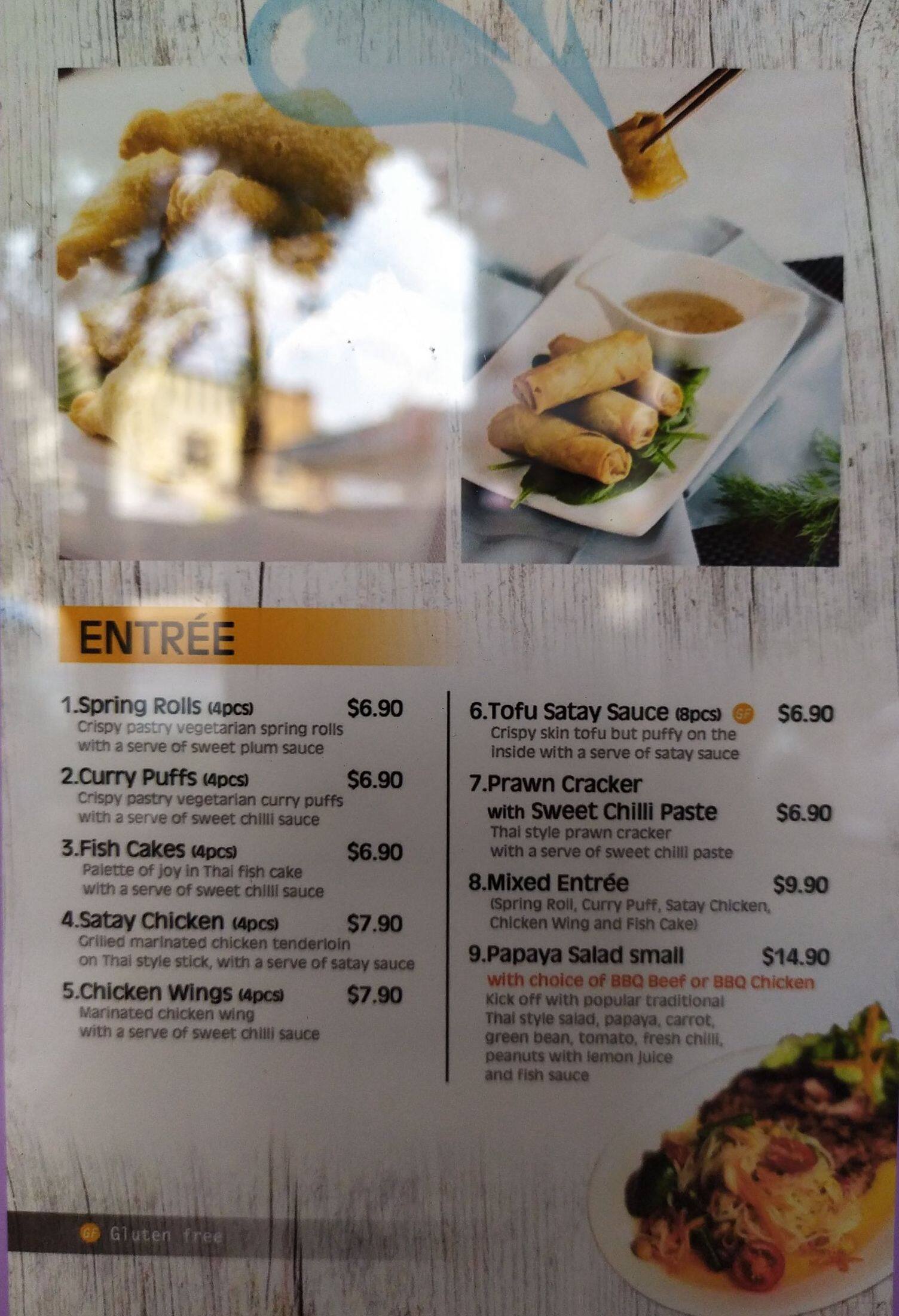 Menu at Thai Riffic Randwick restaurant, Randwick