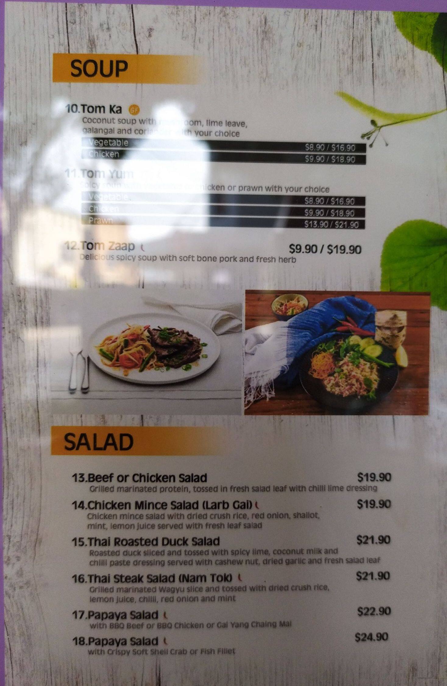 Menu at Thai Riffic Randwick restaurant, Randwick