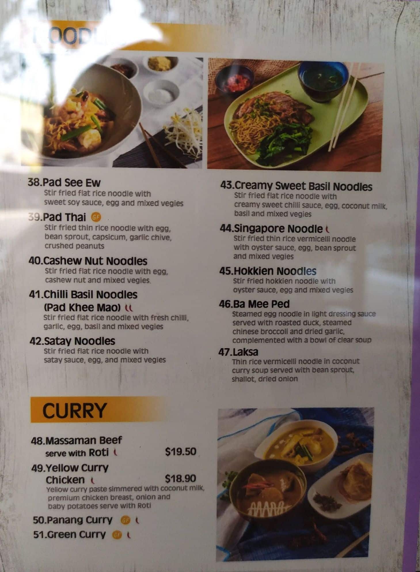 Menu at Thai Riffic Randwick restaurant, Randwick