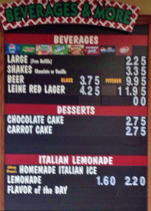 Menu at Tore & Lukes restaurant, Palatine, E Dundee Rd
