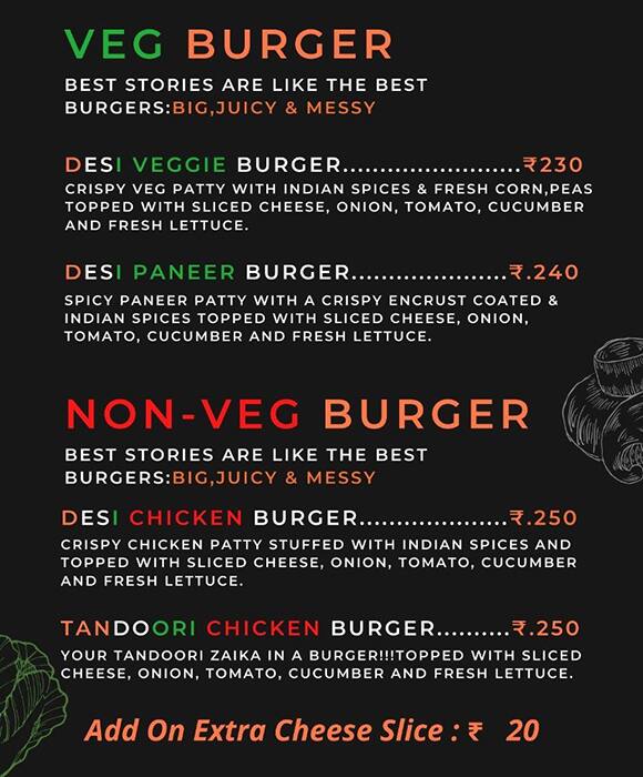 Menu of Indiana Foodie, Ghansoli, Navi Mumbai