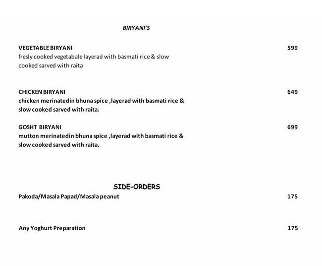 Menu at Felicita By Fern - The Fern Residency, Gurugram Rural