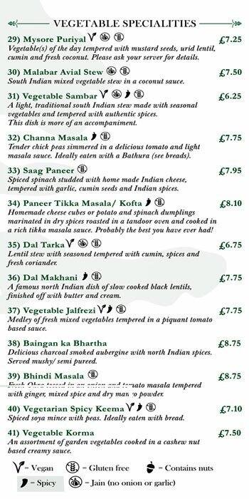 Menu at Woodlands Hampstead restaurant, London, 102 Heath St