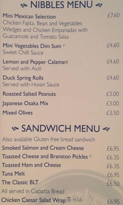 Menu at Novotel London Excel Cafe, London