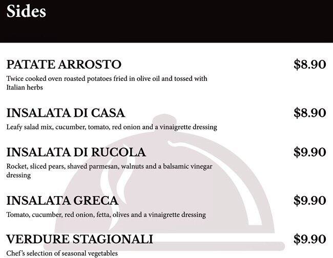 Menu at Sazio Italian Restaurant, Greenwith, 220 Target Hill Rd