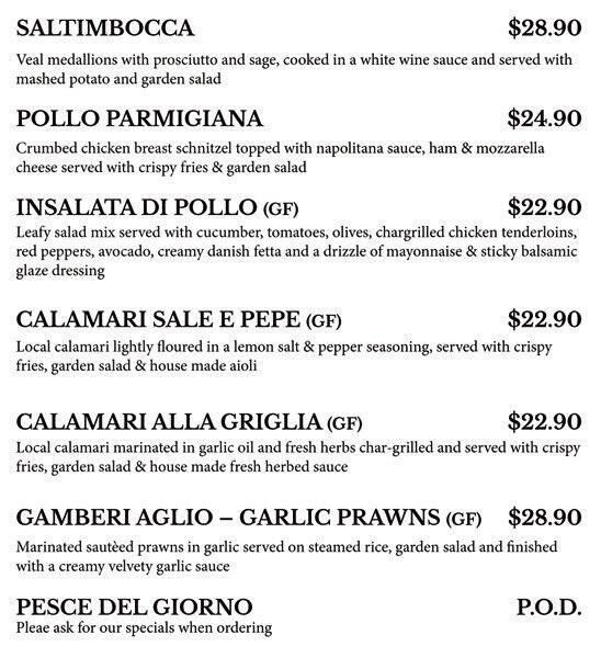 Menu at Sazio Italian Restaurant, Greenwith, 220 Target Hill Rd
