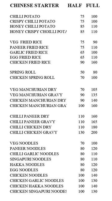 Menu of Meal Treat-Your Buds Our Taste, Udyog Vihar, Gurgaon
