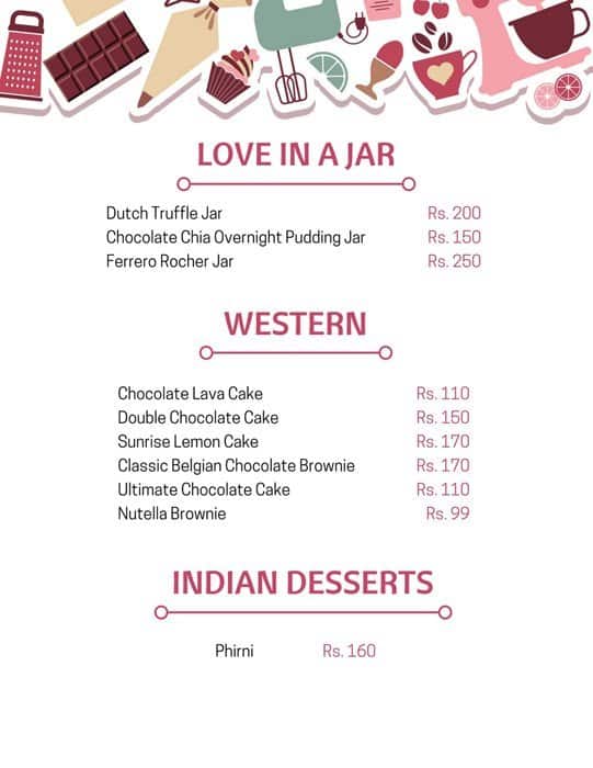 INDULGE by InnerChef Menu, Menu for INDULGE by InnerChef, Prabhadevi ...