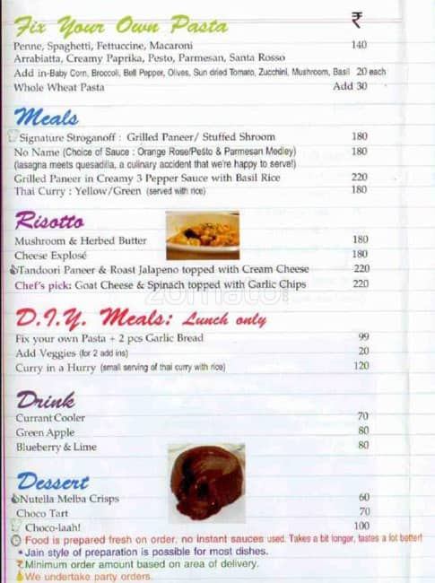 Menu at Ate-Oh-Ate, Mumbai, 46 Maniyar Building Ground Floor Tardeo Road