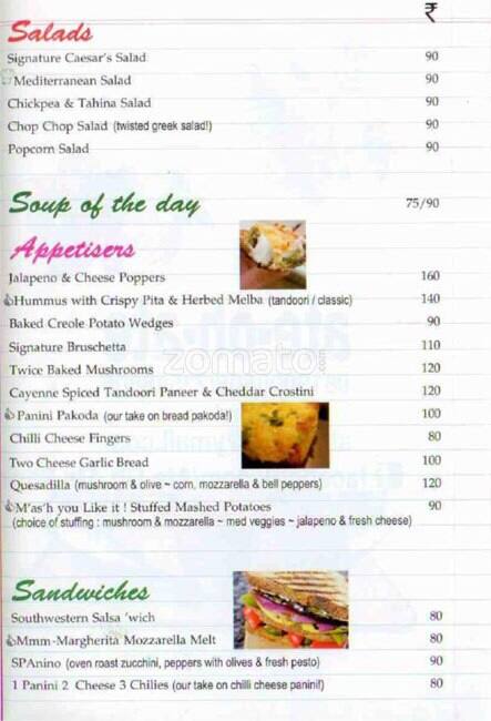 Menu at Ate-Oh-Ate, Mumbai, 46 Maniyar Building Ground Floor Tardeo Road