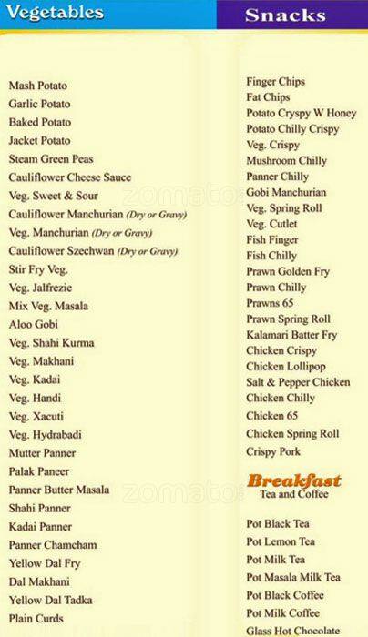 Esco's Sun & Moon Bar & Restaurant Menu - Zomato