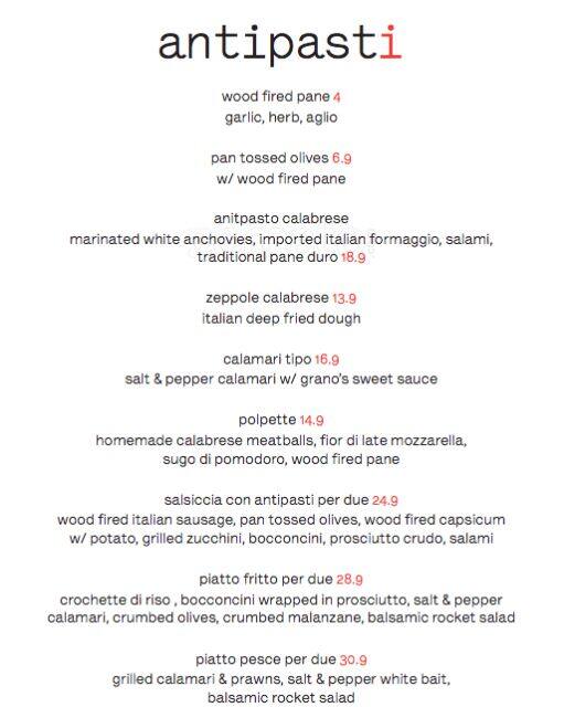 Grano Menu, Menu for Grano, Wetherill Park, Sydney - Urbanspoon/Zomato