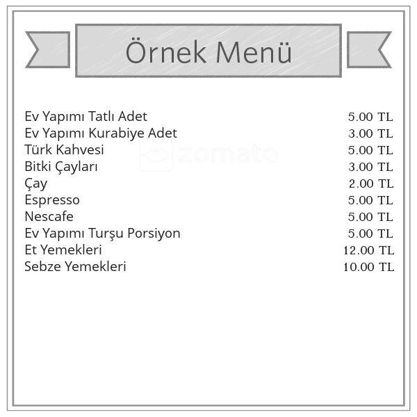 Menu at Aladdin İstanbul Restaurant, Istanbul