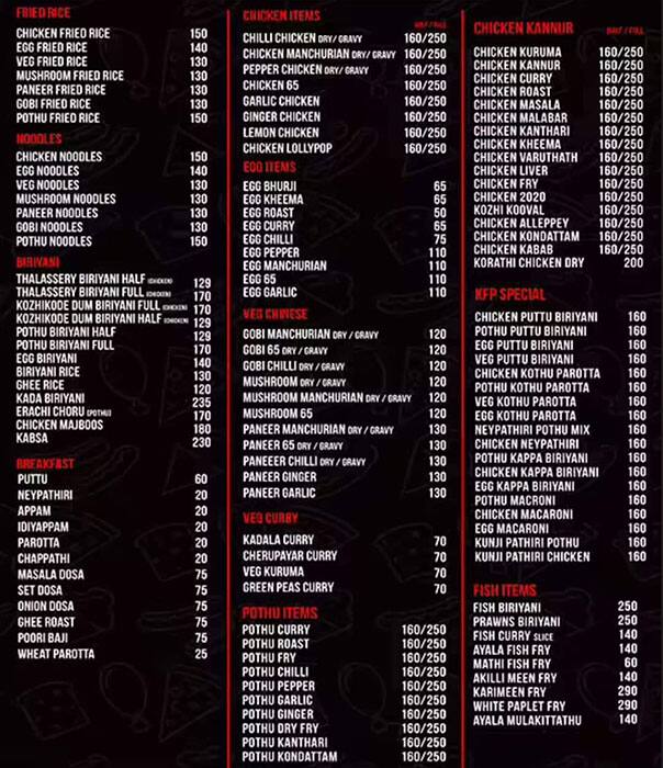 Menu of Coffee Bite, Semmancheri, Chennai