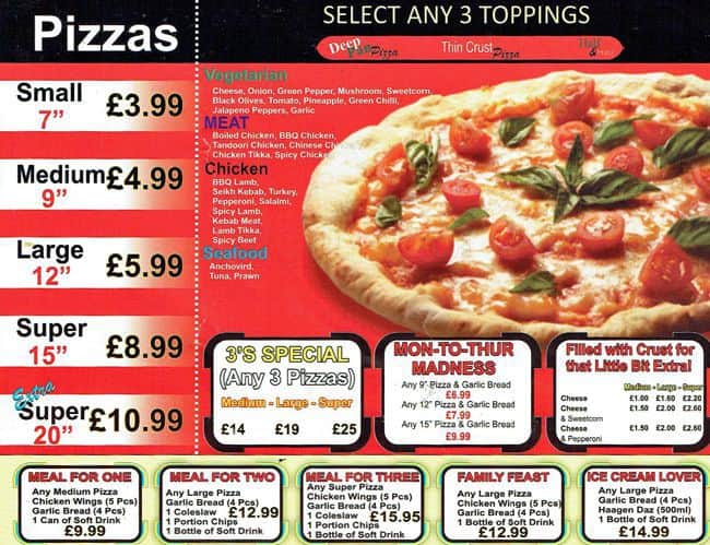 Menu at Favorite Chicken & Ribs restaurant, Dagenham, 20 Woodward Rd